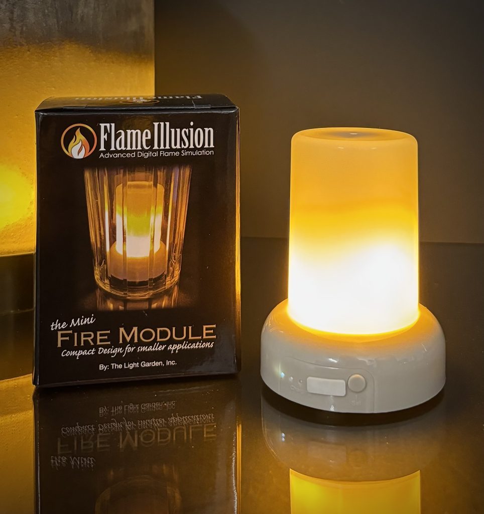 MINI FLAME ILLUSION 2.75"Wx3.5"H • The Light Garden